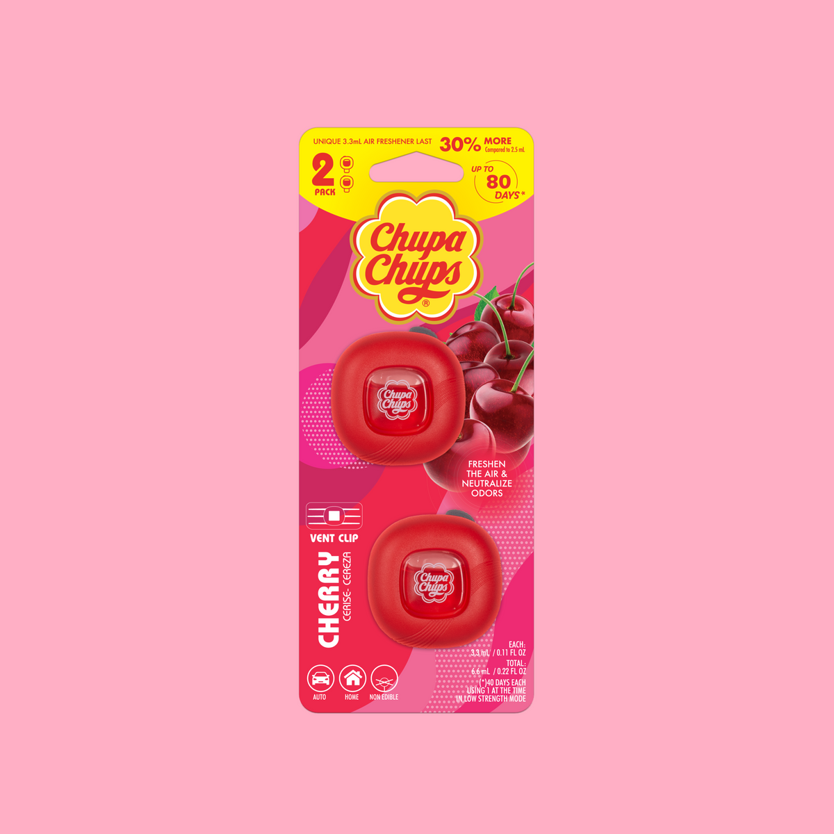 Chupa Chups Air Freshener & Deodorizer - Cherry – Carbella Auto
