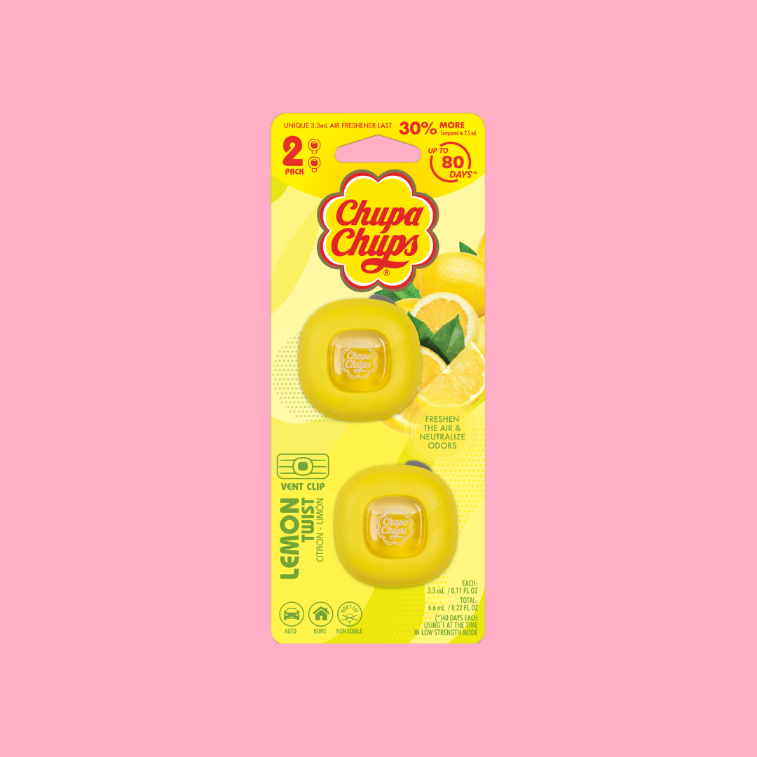 Chupa Chups Air Freshener & Deodorizer - Lemon Twist – Carbella Auto
